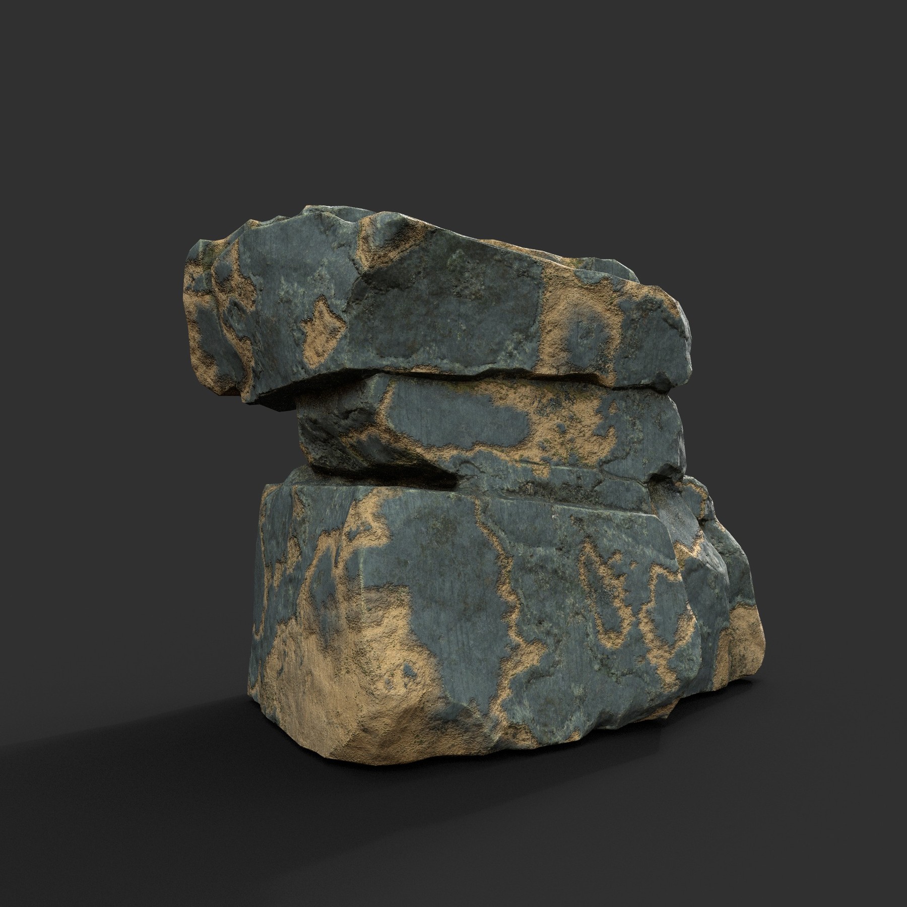 ArtStation - Low poly Big Rock Formation Pack 200928 - Limestone | Game ...