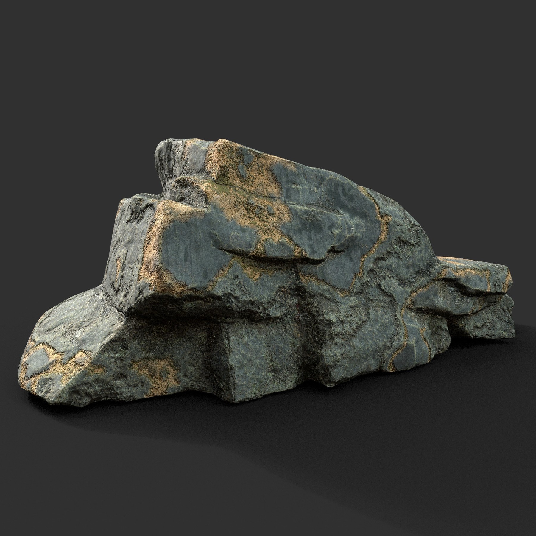 ArtStation - Low poly Big Rock Formation Pack 200928 - Limestone | Game ...