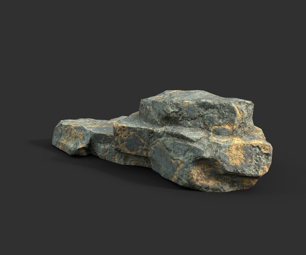 ArtStation - Low poly Big Rock Formation Pack 200928 - Limestone | Game ...