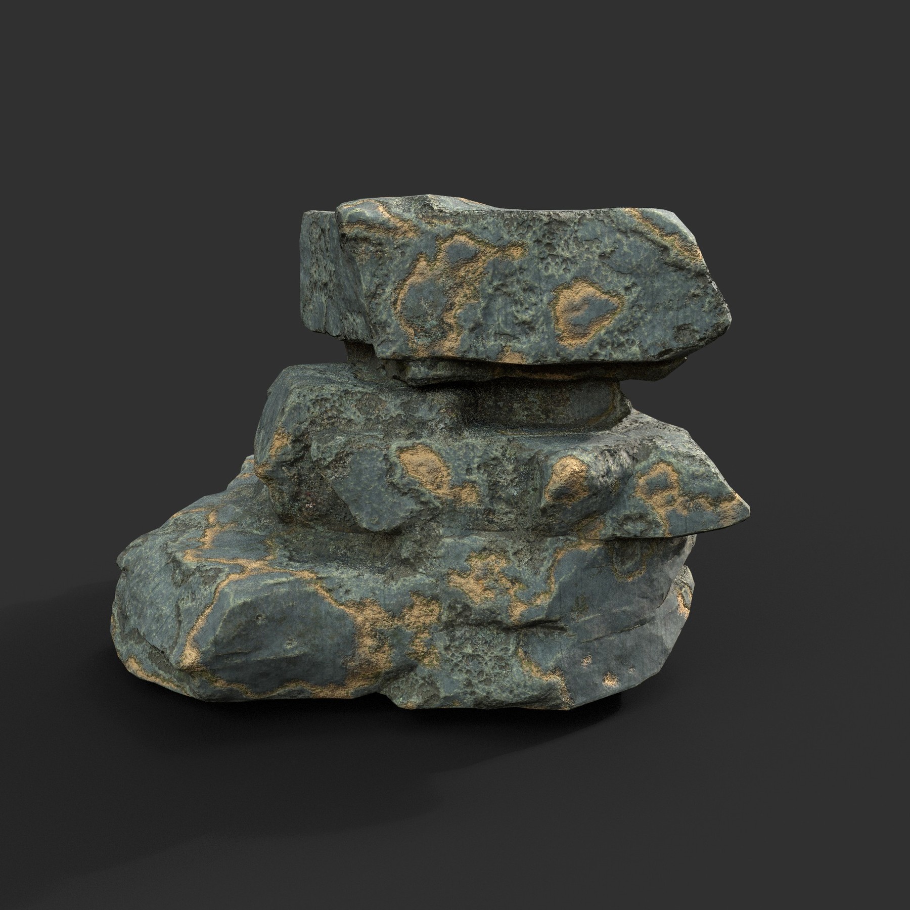 ArtStation - Low poly Big Rock Formation Pack 200928 - Limestone ...