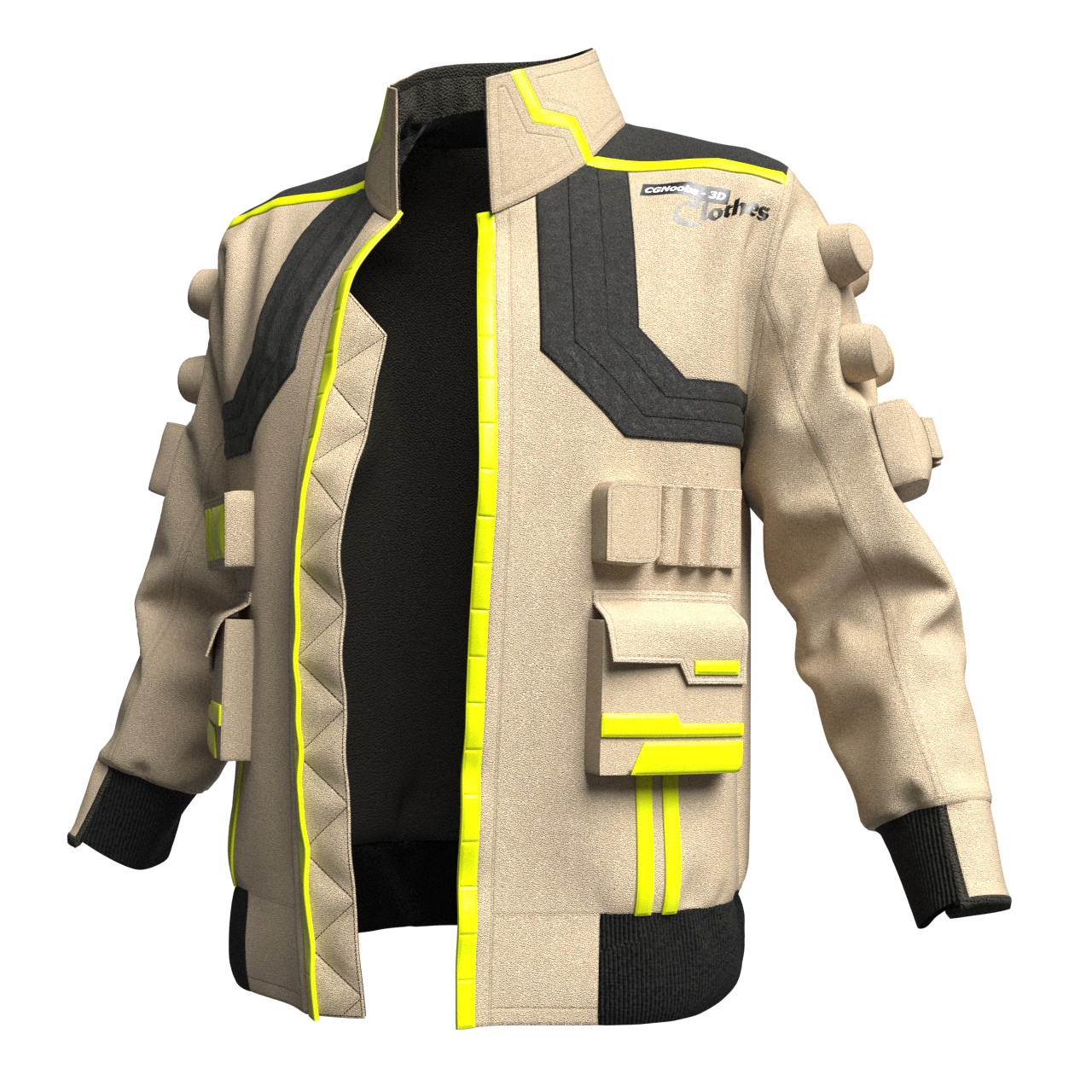 ArtStation - Sci-Fi Male Jacket - 54 Marvelous Designer and Clo3D ...