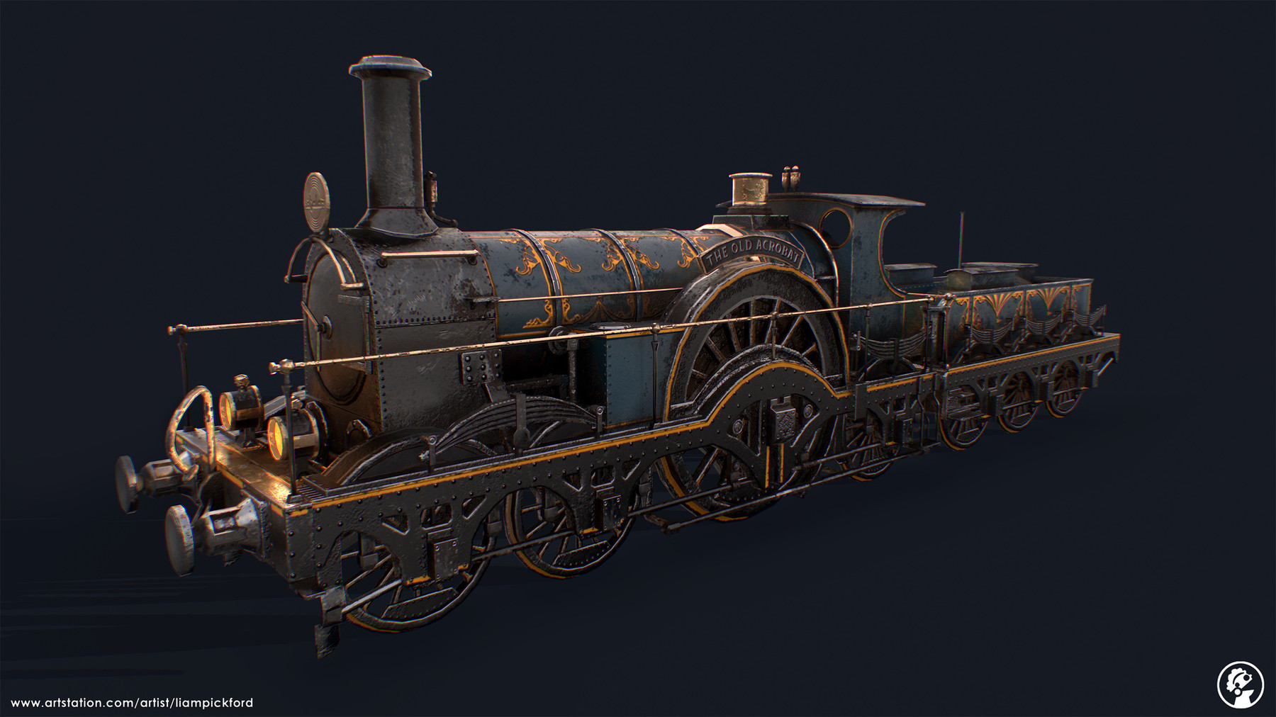 ArtStation - Iron Duke Broad Gauge Locomotive | Game Assets