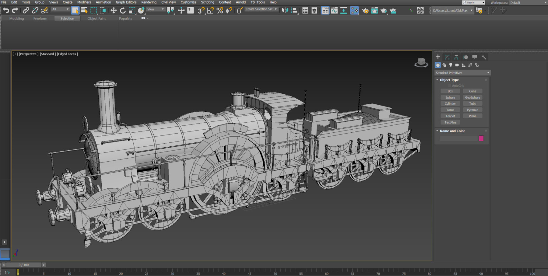 ArtStation - Iron Duke Broad Gauge Locomotive | Game Assets