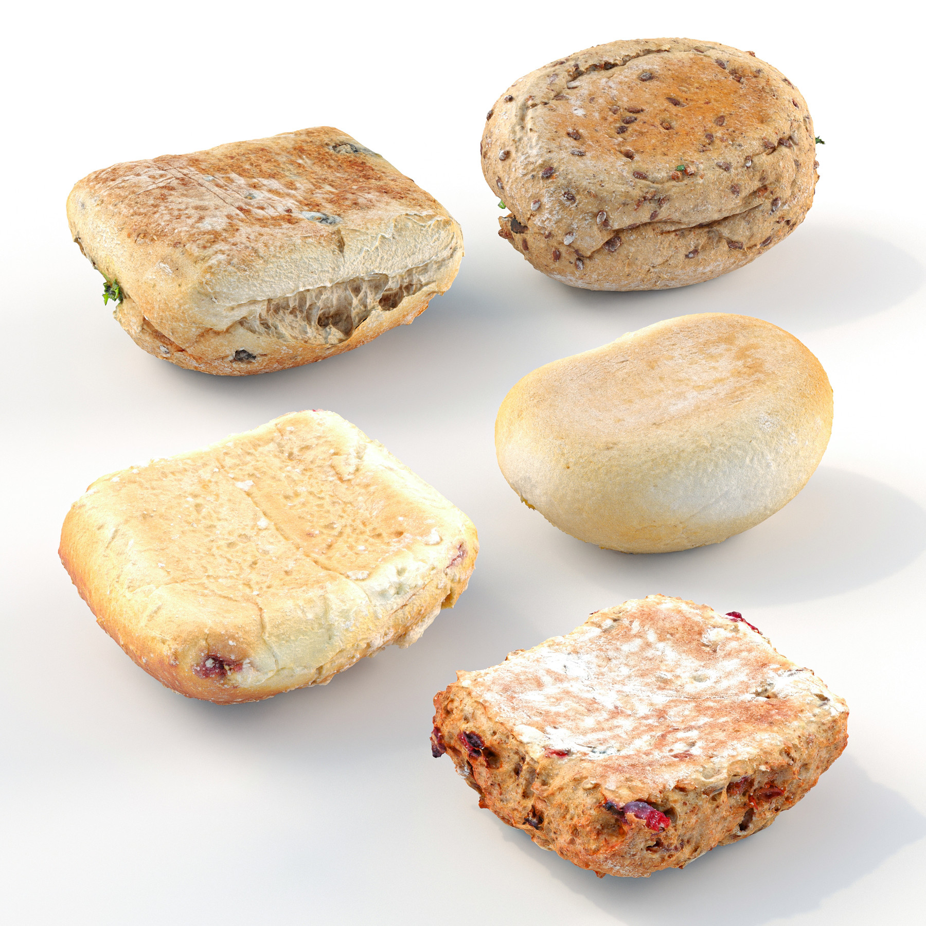 ArtStation - 3d bread set, rolls and sandwiches | Resources