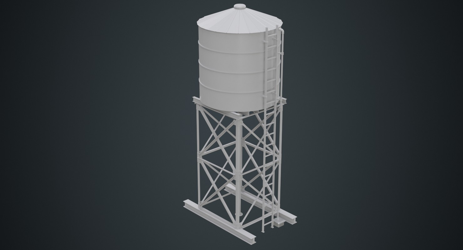 ArtStation - Water Tank 1A | Game Assets