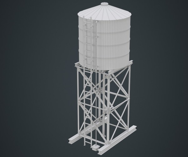 ArtStation - Water Tank 1A | Game Assets