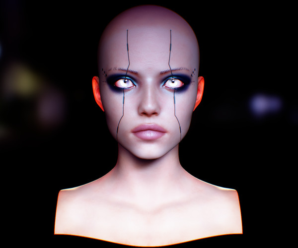 ArtStation - Female Head Substance painter file and model | Game Assets