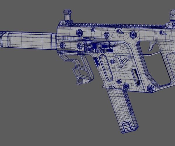 ArtStation - Vector Kriss Weapon - subdivision modeling/uvs - Hard ...