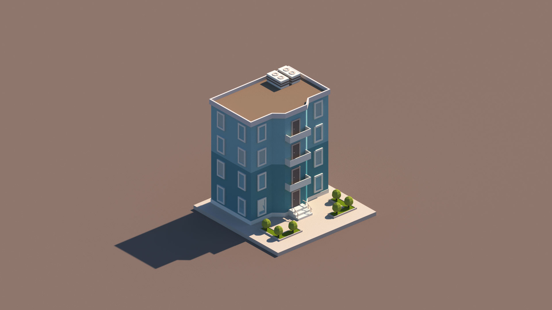 ArtStation - Cartoon Apartment Buildings Package | Game Assets