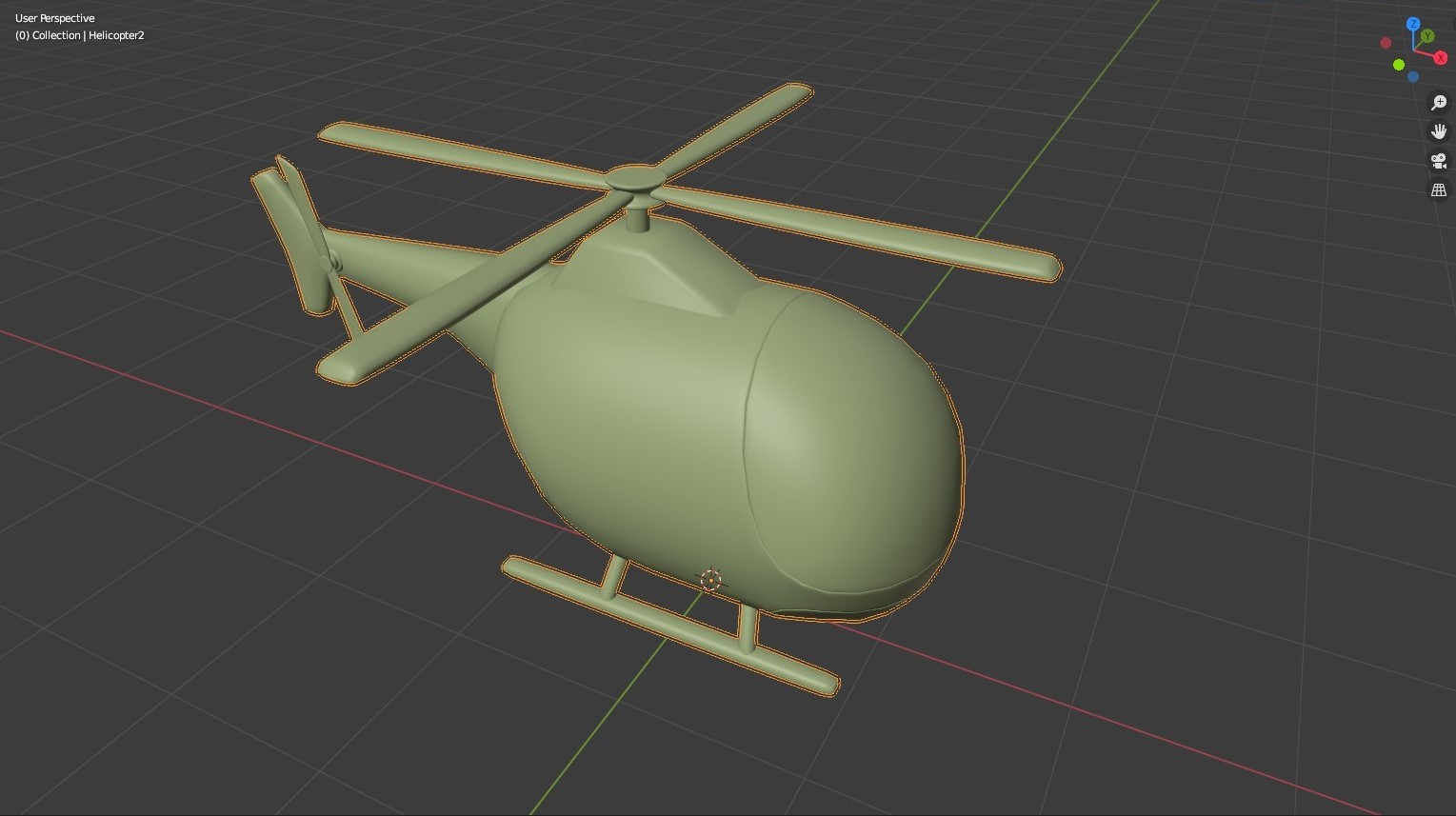 ArtStation - Cartoon Helicopter 3D Model | Game Assets