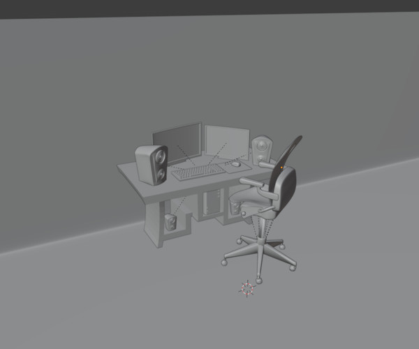 ArtStation - PC Setup 3D model | Resources