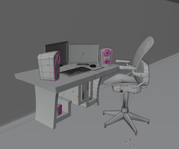 ArtStation - PC Setup 3D model | Resources