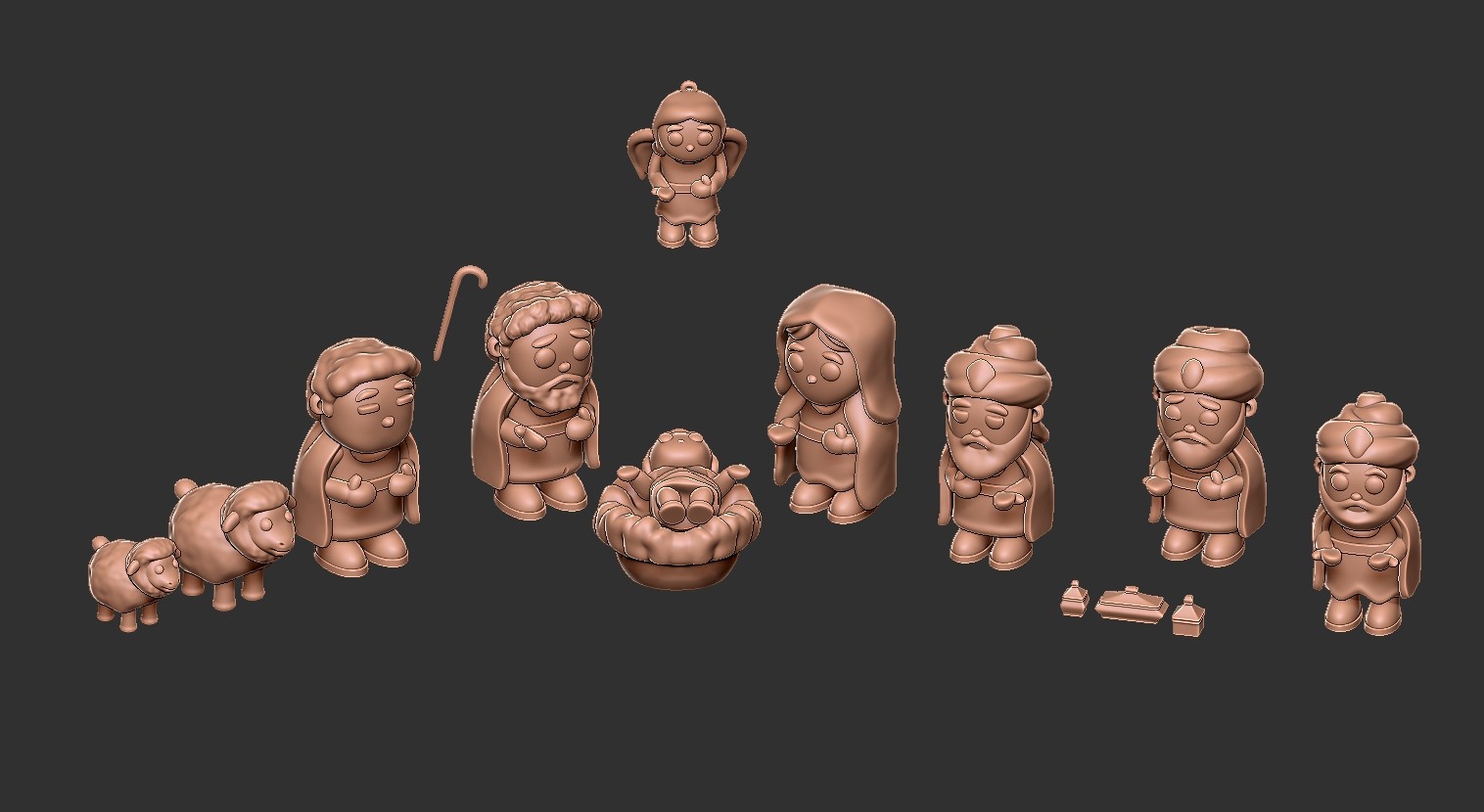 ArtStation - 3d Christmas crib set | Resources