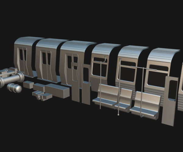ArtStation - Modular Train asset | Game Assets