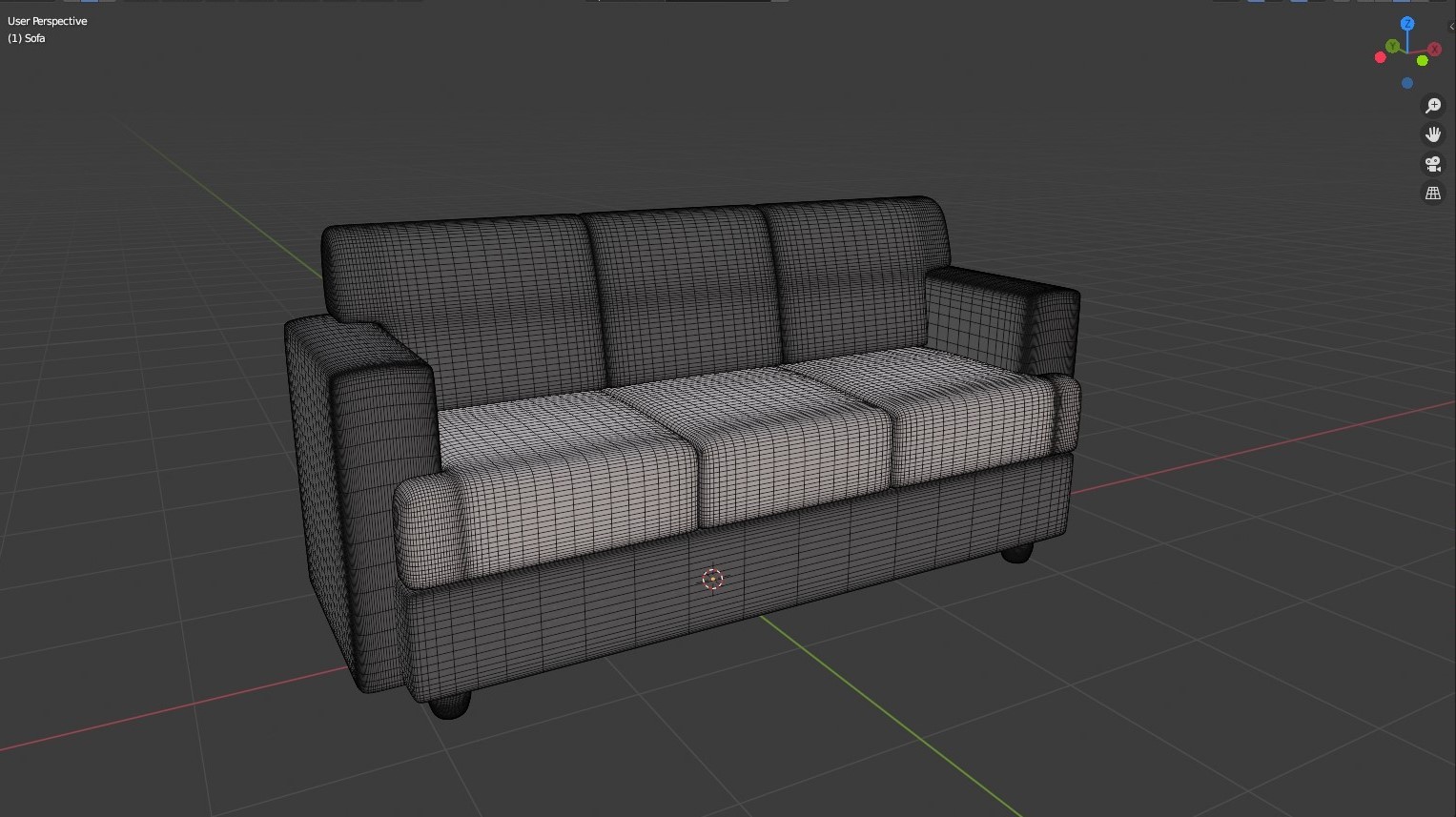 ArtStation - Couch 3D Model | Game Assets