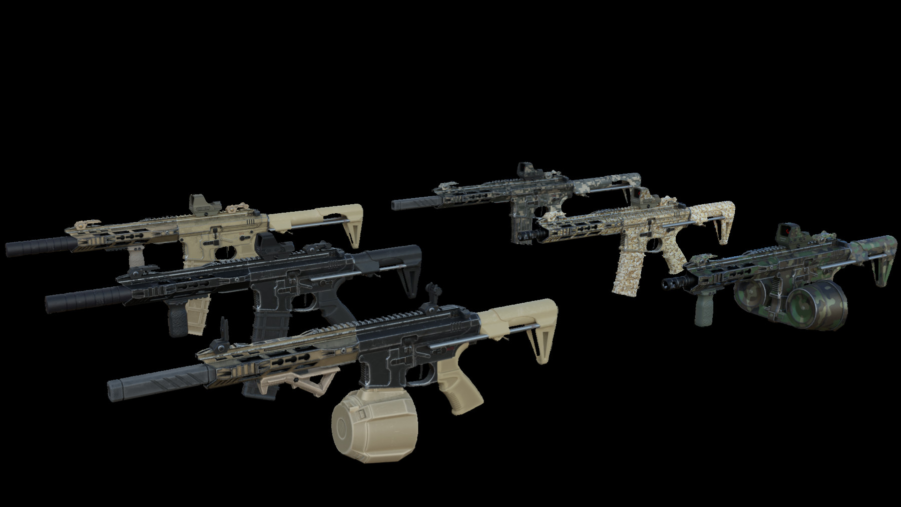 ArtStation - Modular Combat Rifle-Close Quarter Combat Variant | Game ...