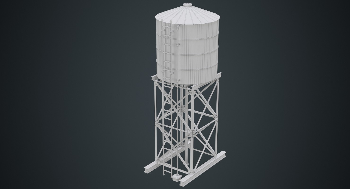ArtStation - Water Tank 1B | Game Assets