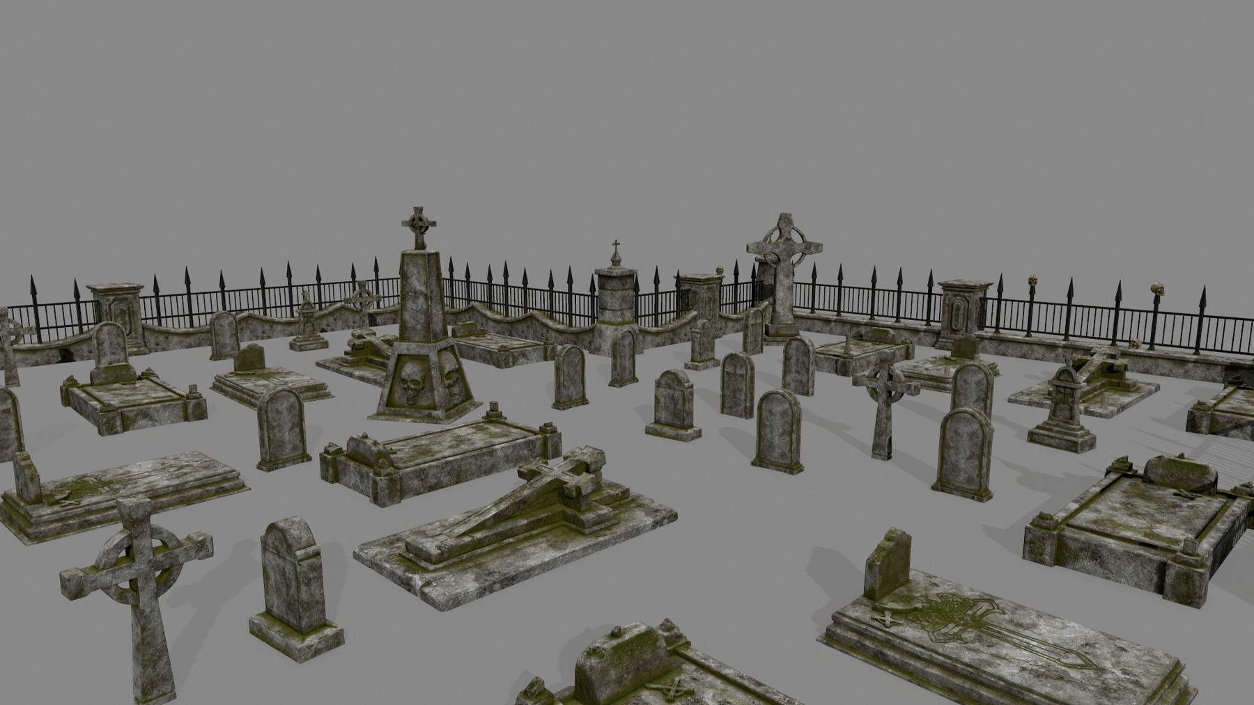 ArtStation - tombstone set | Game Assets