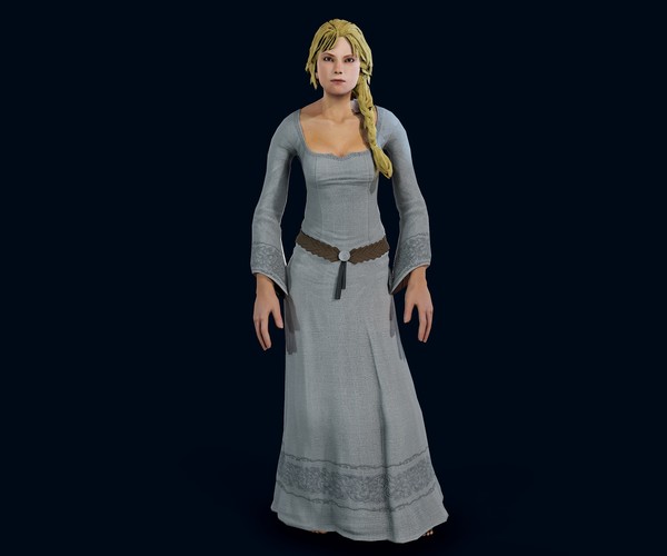 ArtStation - Medieval female | Game Assets