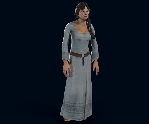 ArtStation - Medieval female | Game Assets