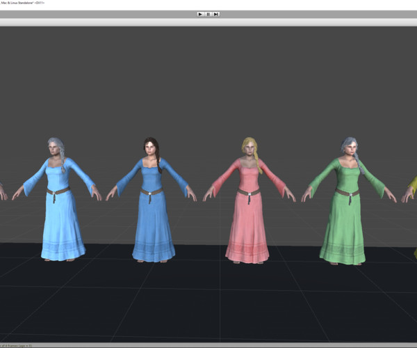 ArtStation - Medieval female | Game Assets