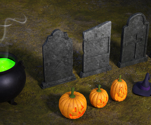 ArtStation - Halloween Package | 3D model | Resources