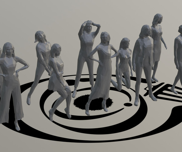 ArtStation - Low Poly People Pack 013 - 100 Pieces R | Game Assets