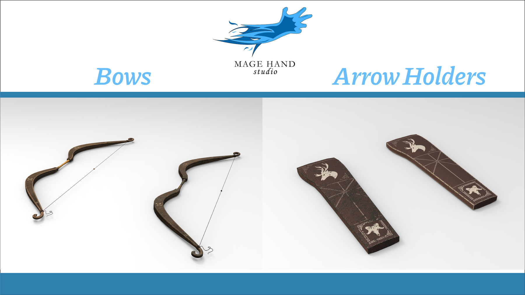 ArtStation - Medieval ranged weapons and throwables pack | Game Assets