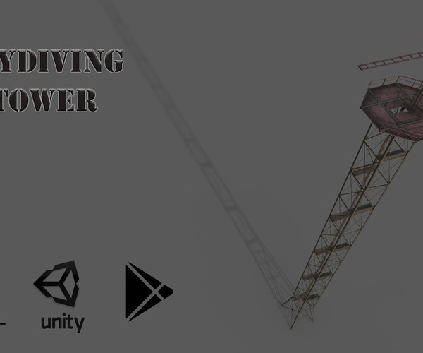 ArtStation - Skydiving Tower Low-poly 3D model | Game Assets
