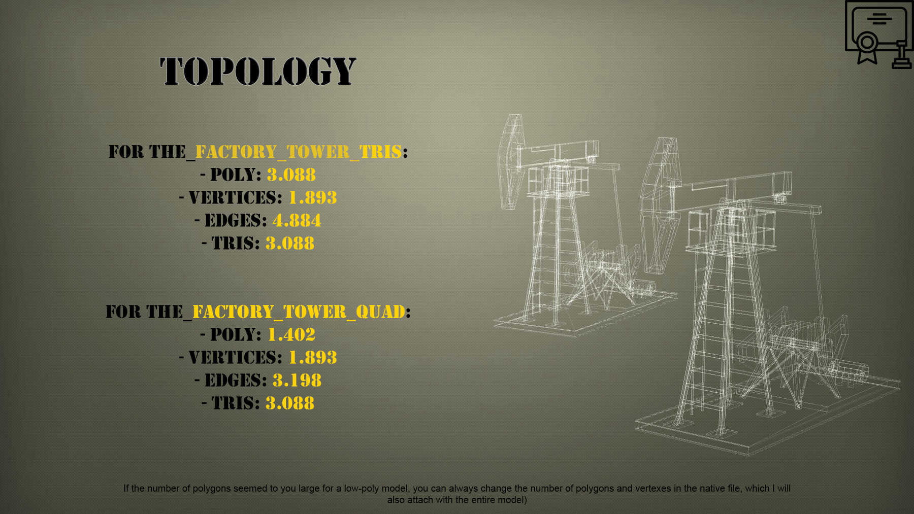 ArtStation - Oil Pump Low-poly 3D model | Game Assets