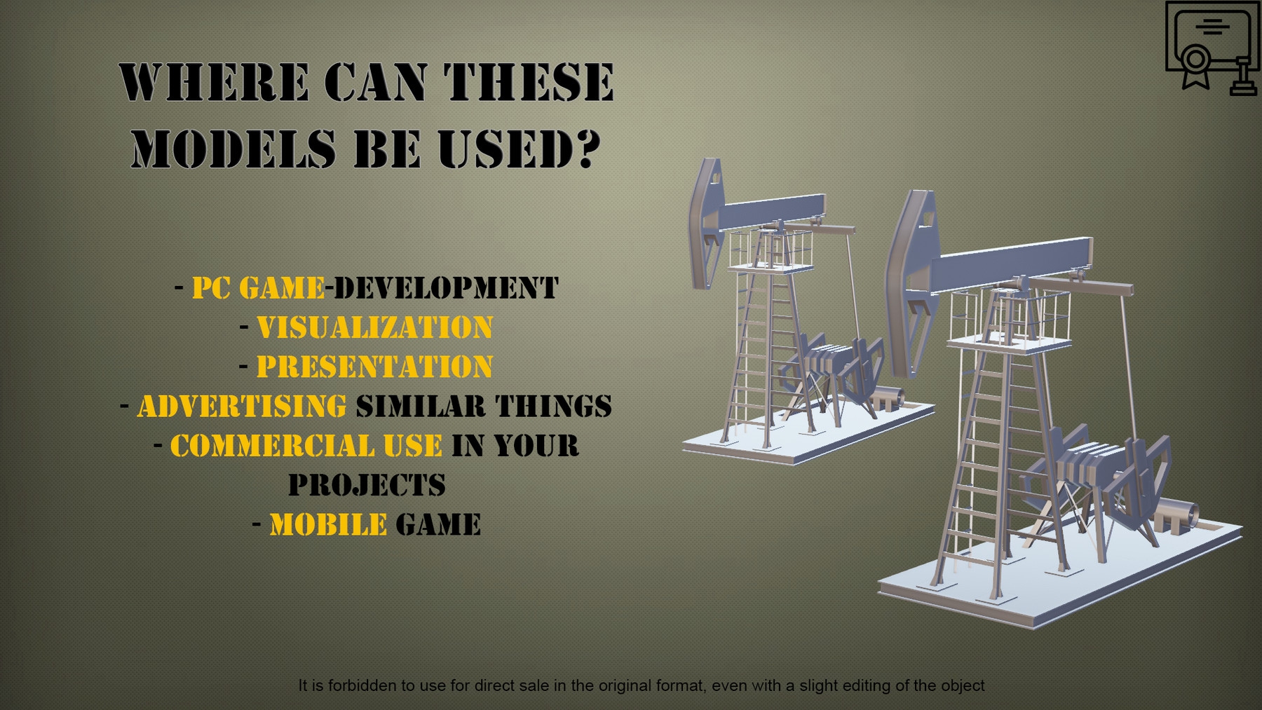 ArtStation - Oil Pump Low-poly 3D model | Game Assets