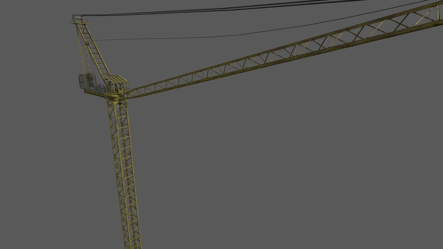 ArtStation - Construction Crane Low-poly 3D model | Game Assets