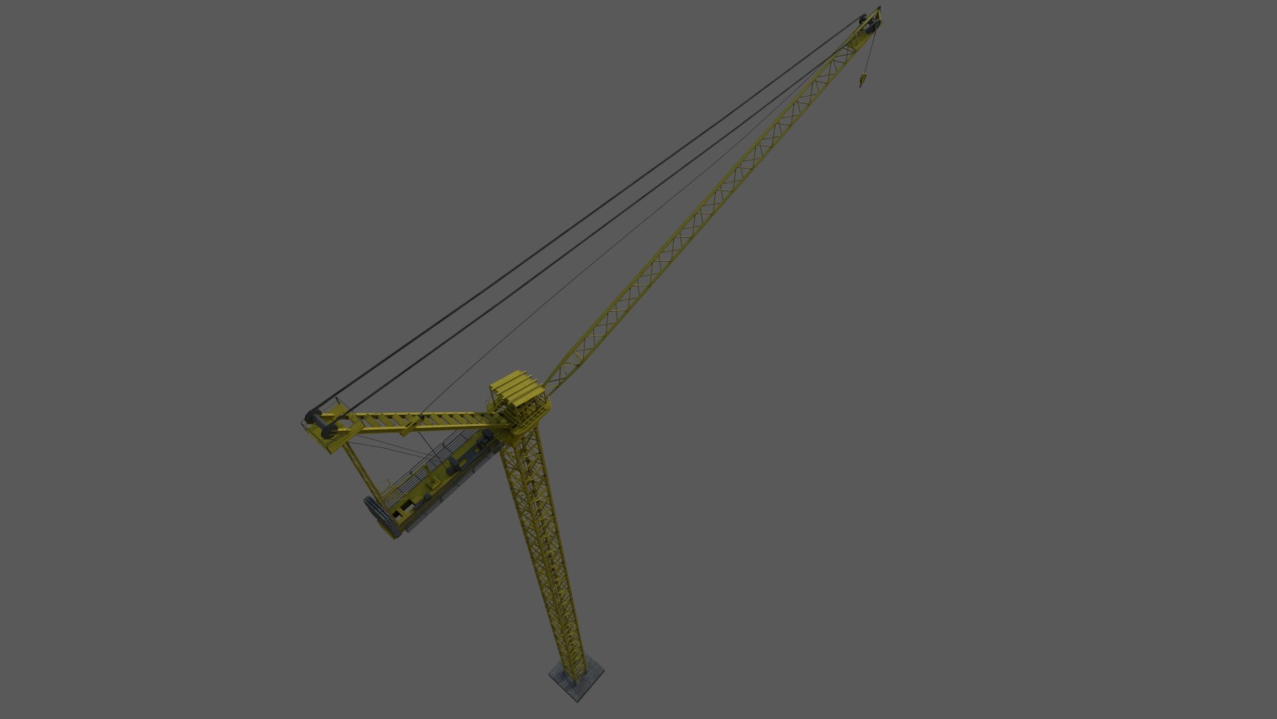 ArtStation - Construction Crane Low-poly 3D model | Game Assets