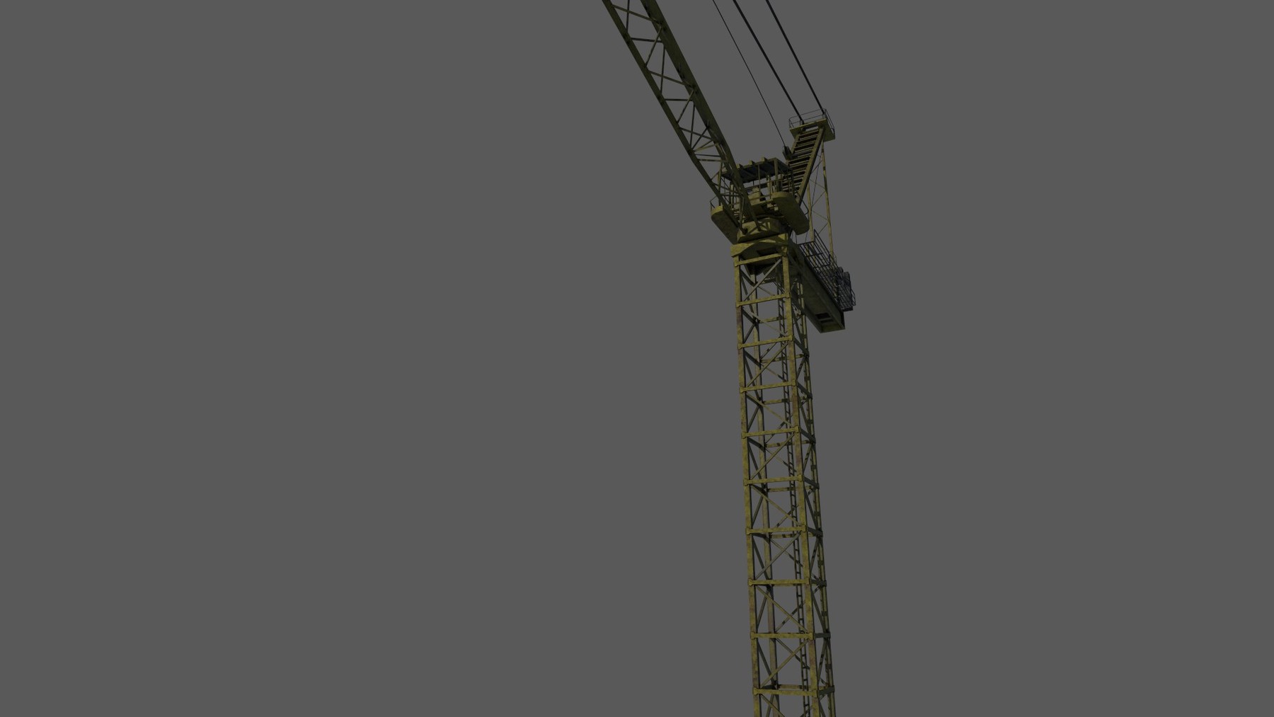 ArtStation - Construction Crane Low-poly 3D model | Game Assets