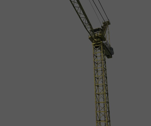 ArtStation - Construction Crane Low-poly 3D model | Game Assets