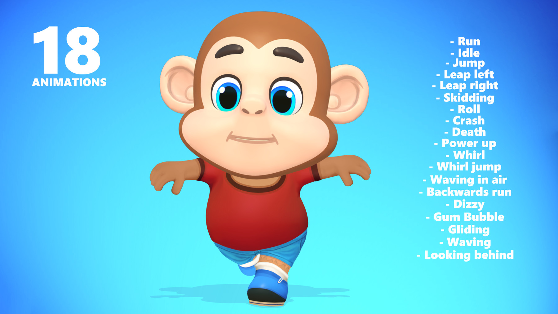 ArtStation - Monkey Chimp Primate Animated Rigged | Game Assets