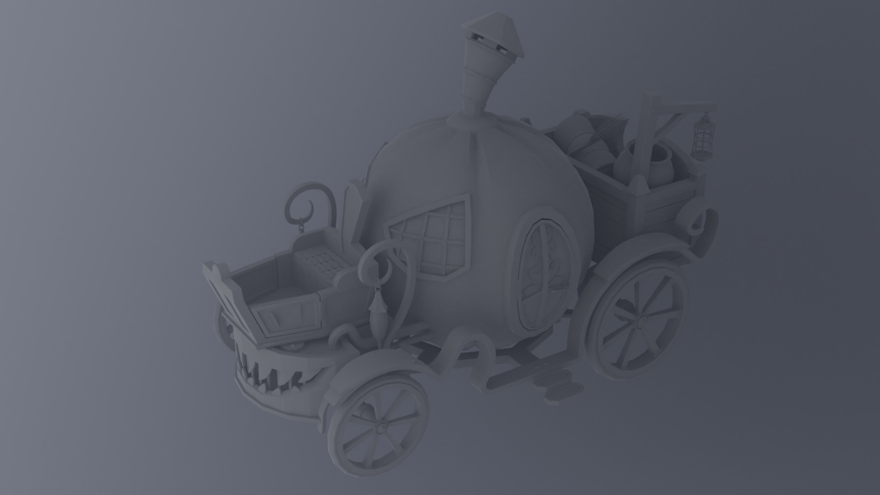 ArtStation - Blender 2.9 3D Model & Render a Stylized Halloween Scene ...