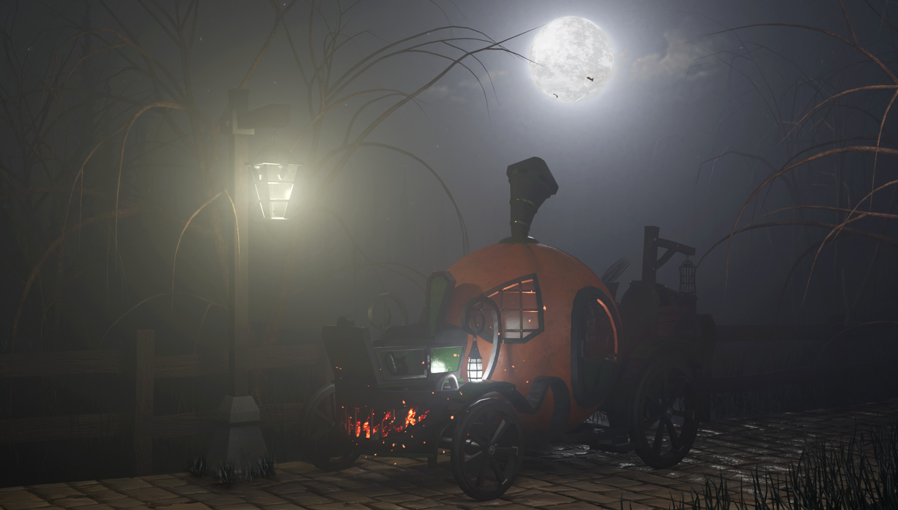 ArtStation - Blender 2.9 3D Model & Render a Stylized Halloween Scene ...