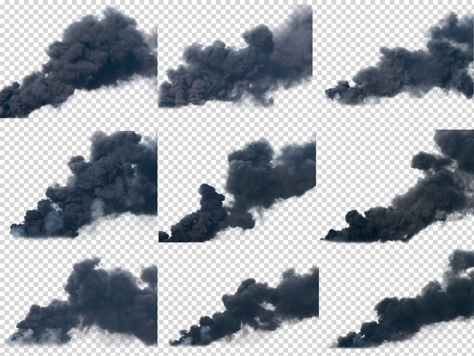 ArtStation - Heavy Smoke Plume & Decals - Reference Pack | Resources