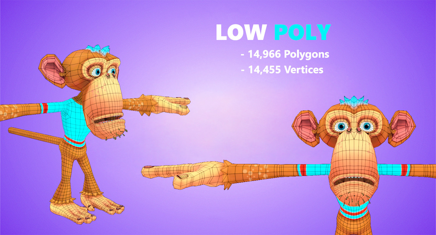 ArtStation - Monkey Animated | Game Assets