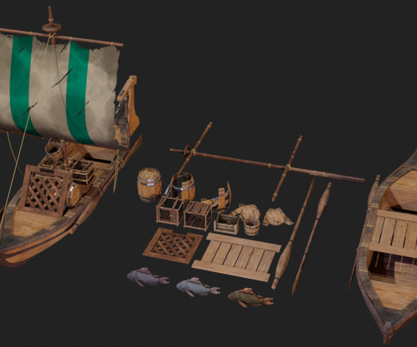ArtStation - Sea Boat Asset | Game Assets