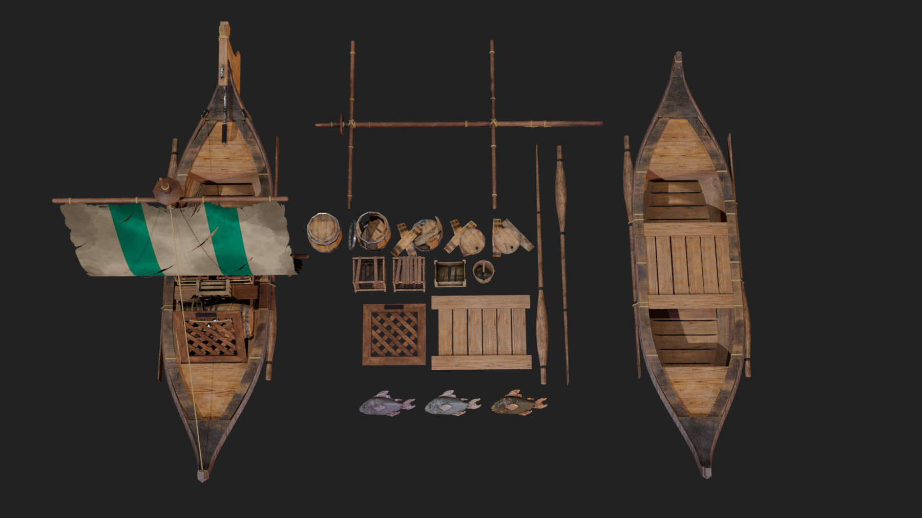 ArtStation - Sea Boat Asset | Game Assets