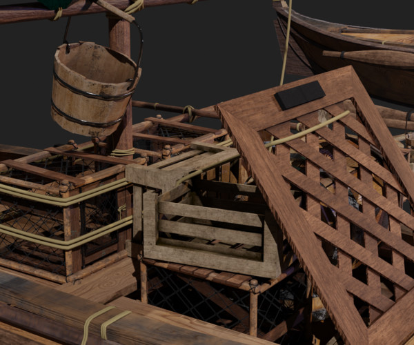 ArtStation - Sea Boat Asset | Game Assets