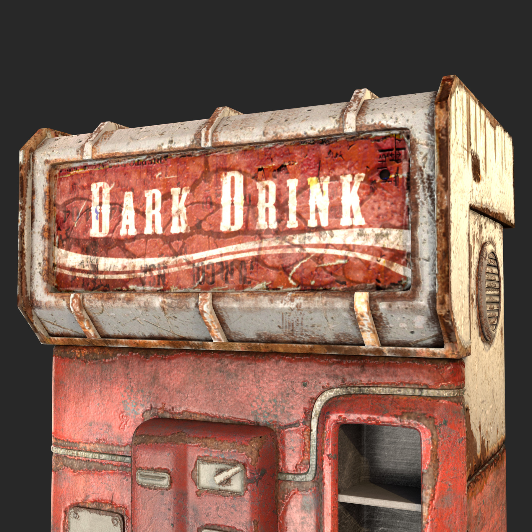 ArtStation - Cold Drink Dispenser Machine Low-poly 3D model | Game Assets