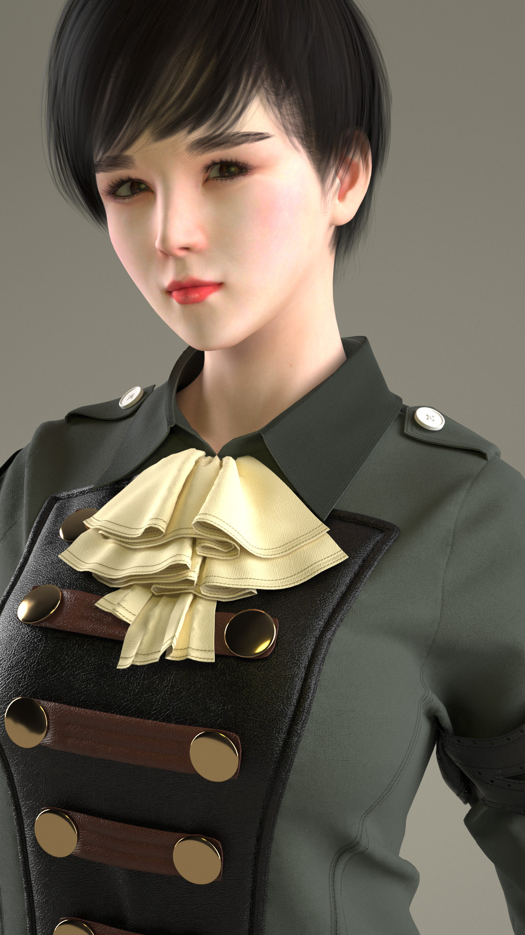 ArtStation - Female Commander Uniform - 56 Marvelous Designer and Clo3D ...