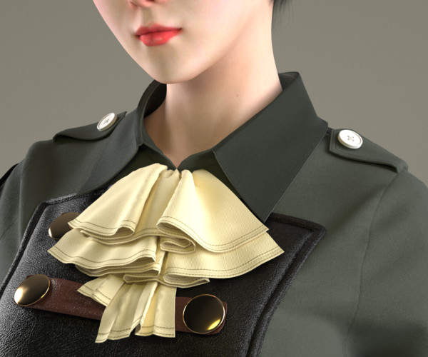 ArtStation - Female Commander Uniform - 56 Marvelous Designer and Clo3D ...