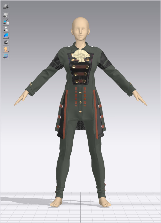 ArtStation - Female Commander Uniform - 56 Marvelous Designer and Clo3D ...