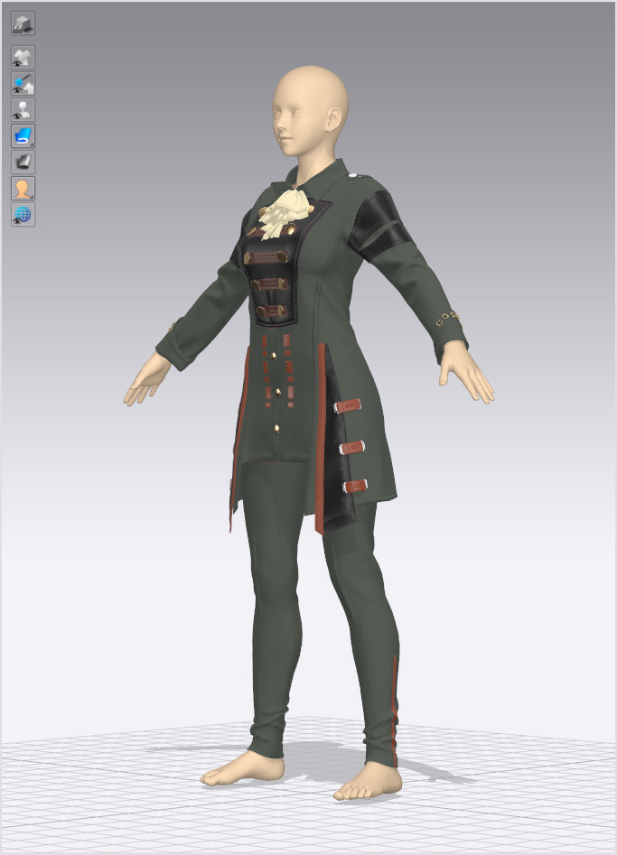 ArtStation - Female Commander Uniform - 56 Marvelous Designer and Clo3D ...