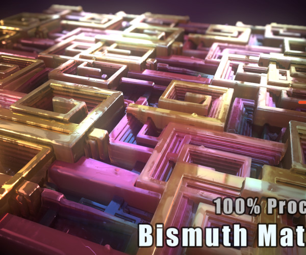 ArtStation - Substance Designer Bismuth Material (100% procedural ...