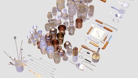 ArtStation - Bartender Tools Set 70 | Resources